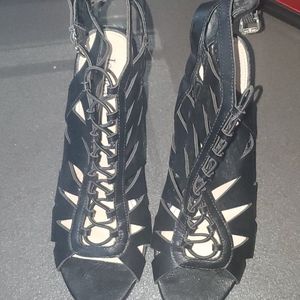 Jessica Cline | Shoes | Jessica Cline Thick Open Toe Booties | Poshmark